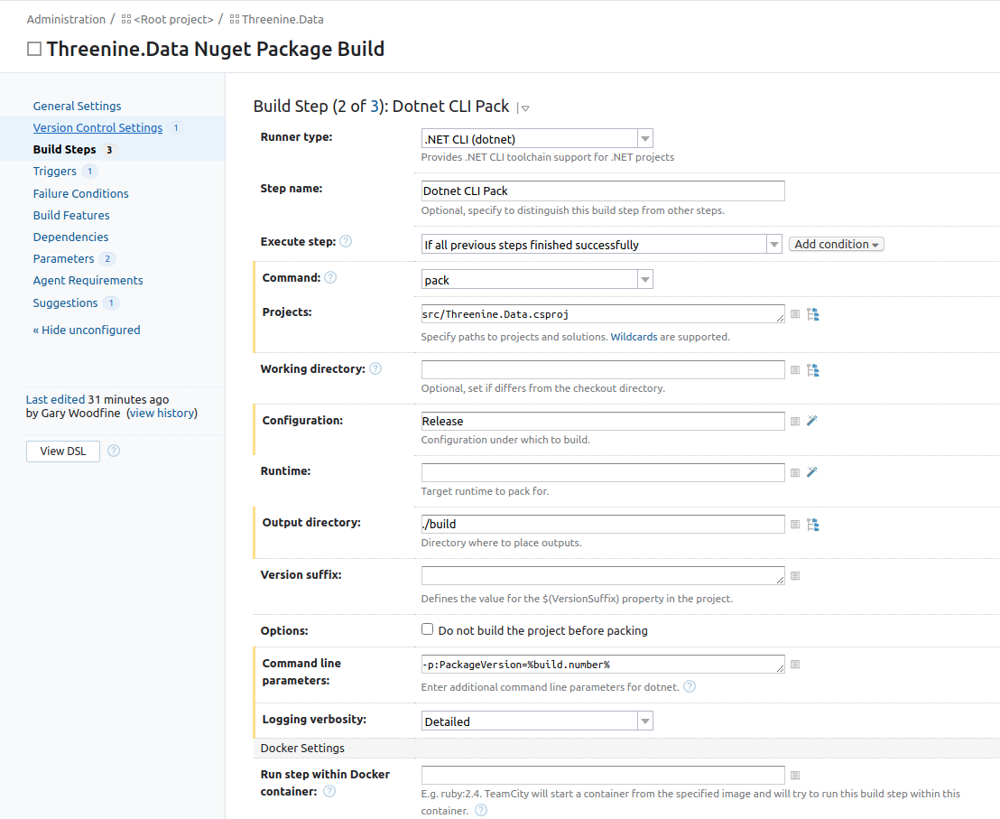 How To Use Teamcity To Build And Deploy Net Core Nuget Packages Gary Woodfine