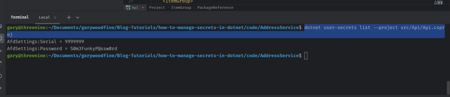 How to manage secrets with dotnet user secrets | Gary Woodfine How to manage secrets with dotnet user secrets | Gary Woodfine